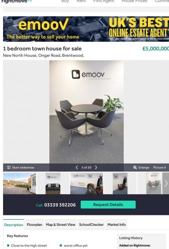 FOR SALE: But is this for real as Emoov property lists on Rightmove for £5m? - Property Industry Eye